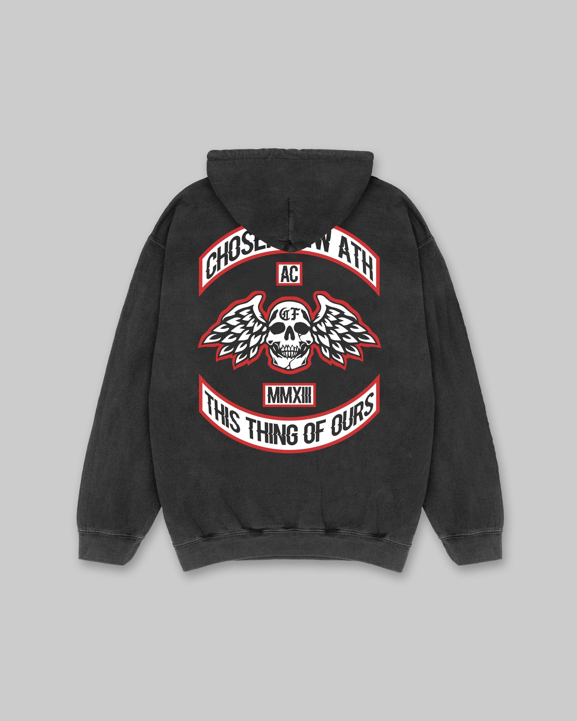 CF Athletic Club - Vintage Hoodie - Black & Red – Chosen Few Athletics